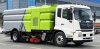 China Dongfeng 8 Ton Street Sweeper Truck 11-12 CBM Vacuum Cleaner Road Garbage Truck 180HP for sale