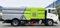 China Dongfeng 8 Ton Street Sweeper Truck 11-12 CBM Vacuum Cleaner Road Garbage Truck 180HP for sale