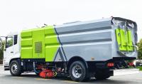 China Dongfeng 8 Ton Street Sweeper Truck 11-12 CBM Vacuum Cleaner Road Garbage Truck 180HP for sale