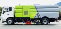 China Dongfeng 8 Ton Street Sweeper Truck 11-12 CBM Vacuum Cleaner Road Garbage Truck 180HP for sale