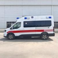 China Ford 2.0T Diesel Ambulance Vehicle 4944mm Emergency Rescue Hospital Transport for sale