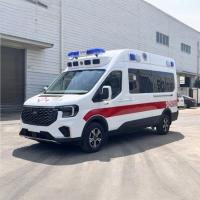China Ford 2.0T Diesel Ambulance Vehicle 4944mm Emergency Rescue Hospital Transport for sale