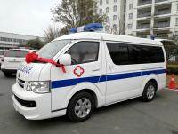 China 6 Passenger Negative Pressure Ambulance 4x2 Diesel Engine 5350mm Medical Emergency Vehicle for sale
