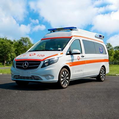China Mercedes Benz ICU Ambulance 5370mm 1991cc Diesel Negative Pressure Patient Transport Vehicle for sale