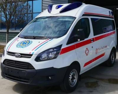 China Ford V348 Patient Transport Ambulance Car Rescue Vehicle 2835mm Wheelbase Diesel for sale