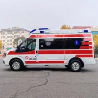 China Ford Transit Ambulance 2835mm Wheelbase 85kW Diesel Emergency Medical Vehicle for sale