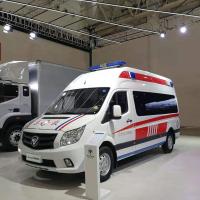 China Foton 4WD Negative Pressure Ambulance 5350mm 6 Seats Diesel Medical Emergency Vehicle for sale