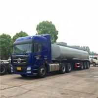 China Aluminum Alloy Fuel Tanker Semi Trailer 42000L 6 Compartments Diesel Petrol Transport for sale