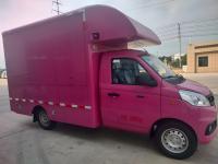 China Customized Mobile Food Truck Burger Trailer 5995x2230x3300mm 200 People Capacity for sale