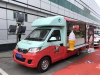 China Custom Mobile Food Trailer Truck 5995mm Electric Snack Cart with 300L Water Tank for sale