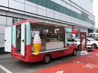 China Custom Mobile Food Trailer Truck 5995mm Electric Snack Cart with 300L Water Tank for sale
