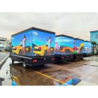 China 6 Wheel Mobile LED Screen Truck P6 Outdoor Advertising Light Box Truck 3840x1760mm for sale