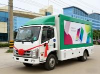 China Foton Outside Broadcast Truck Full Color Mobile LED Billboard Advertising Truck P5 P6 5995x2025x2990mm for sale