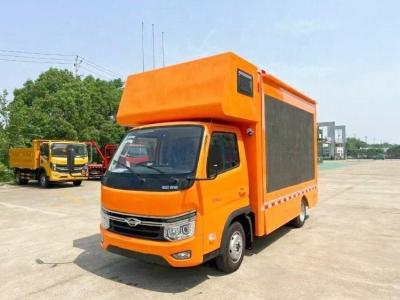 China Foton Mobile LED Advertising Truck P6 Outdoor Display 2400x1440mm Lifting Screen for sale