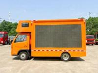 China Foton Mobile LED Advertising Truck P6 Outdoor Display 2400x1440mm Lifting Screen for sale