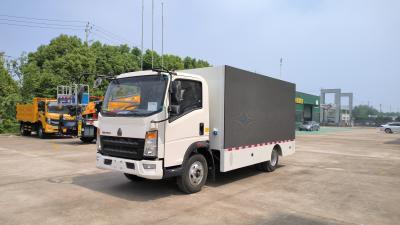 China Moving Stage Backdrop LED Advertising Truck for sale