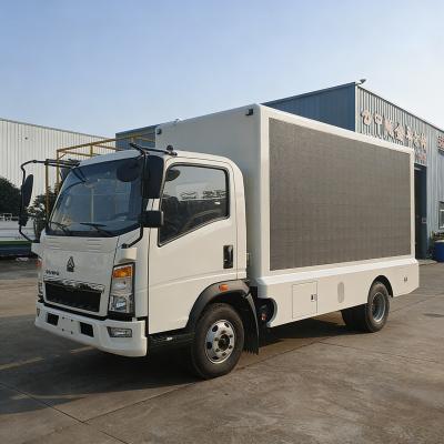 China Sinotruk HOWO P6 LED Mobile Advertising Truck 3840x1728mm Screen 8KW Generator for sale