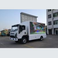 China HOWO LED Screen Advertising Truck P6 Outdoor Display 98HP Diesel Mobile TV Show Truck for sale