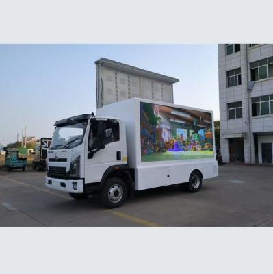 China HOWO LED Screen Advertising Truck P6 Outdoor Display 98HP Diesel Mobile TV Show Truck for sale