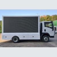 China HOWO LED Screen Advertising Truck P6 Outdoor Display 98HP Diesel Mobile TV Show Truck for sale