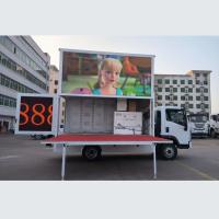 China HOWO LED Screen Advertising Truck P6 Outdoor Display 98HP Diesel Mobile TV Show Truck for sale