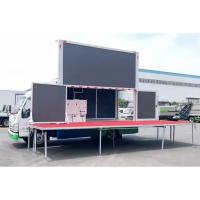 China P3.91 Full Color Outdoor SMD LED Screen Mobile Advertising Truck with 15kW Generator and Hydraulic Stage for sale
