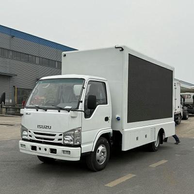 China P6 4x2 Mobile LED Advertising Display Trailer Truck with 15kW Generator and Hydraulic Stage for sale