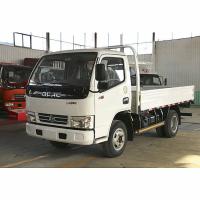 China Dongfeng Q28 Cab 156HP 4x2 5 Ton Light Drop Side Cargo Van Truck with Hydraulic Lift for sale