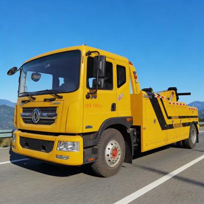 China Dongfeng 20ton 25ton Heavy Duty Integrated Wrecker Tow Truck Road Recovery 350hp for sale