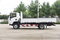 China 4x2 Cargo Box Truck 8 Ton Payload 163HP Diesel Engine Euro 5 Emission Standard for sale