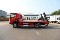 China 4x2 Diesel Flatbed Truck 10 Ton Capacity Heavy Duty Platform Truck for Excavator Transport for sale