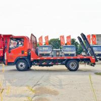 China 4x2 Diesel Flatbed Truck for Heavy Equipment Transport 10 Ton Capacity for sale