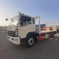 China Diesel 4x2 Flatbed Truck for Heavy Equipment Transport 10 Ton Capacity for sale