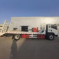China Diesel 4x2 Flatbed Truck for Heavy Equipment Transport 10 Ton Capacity for sale
