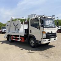 China 5m3 Swing arm garbage truck 4X2 HOWO Suitable for construction sites / municipal sanitation for sale
