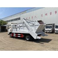 China 5m3 Swing arm garbage truck 4X2 HOWO Suitable for construction sites / municipal sanitation for sale