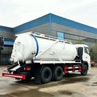 China Dongfeng 6X4 18cbm 18tons Vacuum Sewage Suction Tanker Truck with Water Ring Vacuum Sewage Suction Truck for sale