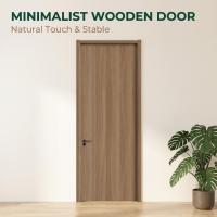 China Eco Exterior Wood Door Slab Solid Core Exterior Door High-End Interior Luxury Villa Home for sale