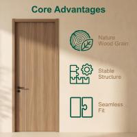 China Eco Exterior Wood Door Slab Solid Core Exterior Door High-End Interior Luxury Villa Home for sale