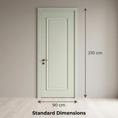 China Three-Tone 5 Panel Solid Interior Door Versatile Matte Finish Low-Maintenance Modern Traditional Homes for sale
