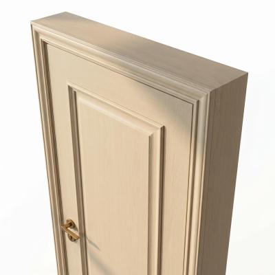 China Cream White Solid Wood White Interior Doors Wooden Doors For Home Classic Raised Panel Low-Maintenance Scandinavian for sale