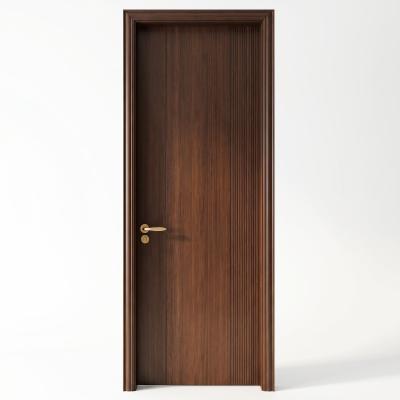 China Three-Style Solid Wood 3 Panel Interior Doors Wooden Composite Doors Minimalist Versatile Matte Textured Contemporary for sale