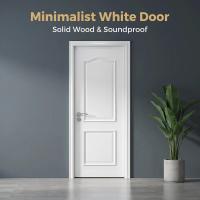 China Custom Eco Zero Formaldehyde Oak Solid Doors Oak Veneer Door Blank Curved Panel Design Family Home for sale
