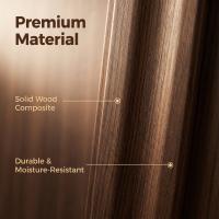 China Walnut Finish Commercial Solid Core Wood Door Composite Solid Door Moisture-Resistant Swing Bedroom for sale