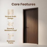 China Seamless Sound Woodgrain Interior Doors Interior Doors Wood Grain Vertical Grain Modern Commercial for sale