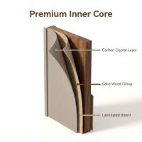 China Interior Solid Core Wood Veneer Doors Paint-Free Geometric Scratch-Resistant for sale