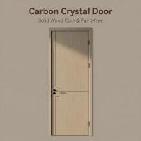 China Interior Solid Core Wood Veneer Doors Paint-Free Geometric Scratch-Resistant for sale