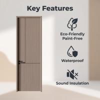 China Eco Paint-Free Solid Core Wood Door Slab Commercial Solid Core Wood Door Water-Resistant Sound-Insulated Scandinavian for sale