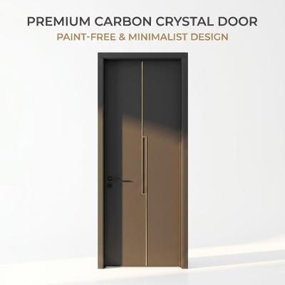 China Eco Paint-Free Solid Core Wood Interior Doors Wood Door Slab Interior Water-Resistant Sound-Insulated Japandi for sale