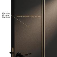 China Eco Paint-Free Solid Core Wood Interior Doors Wood Door Slab Interior Water-Resistant Sound-Insulated Japandi for sale
